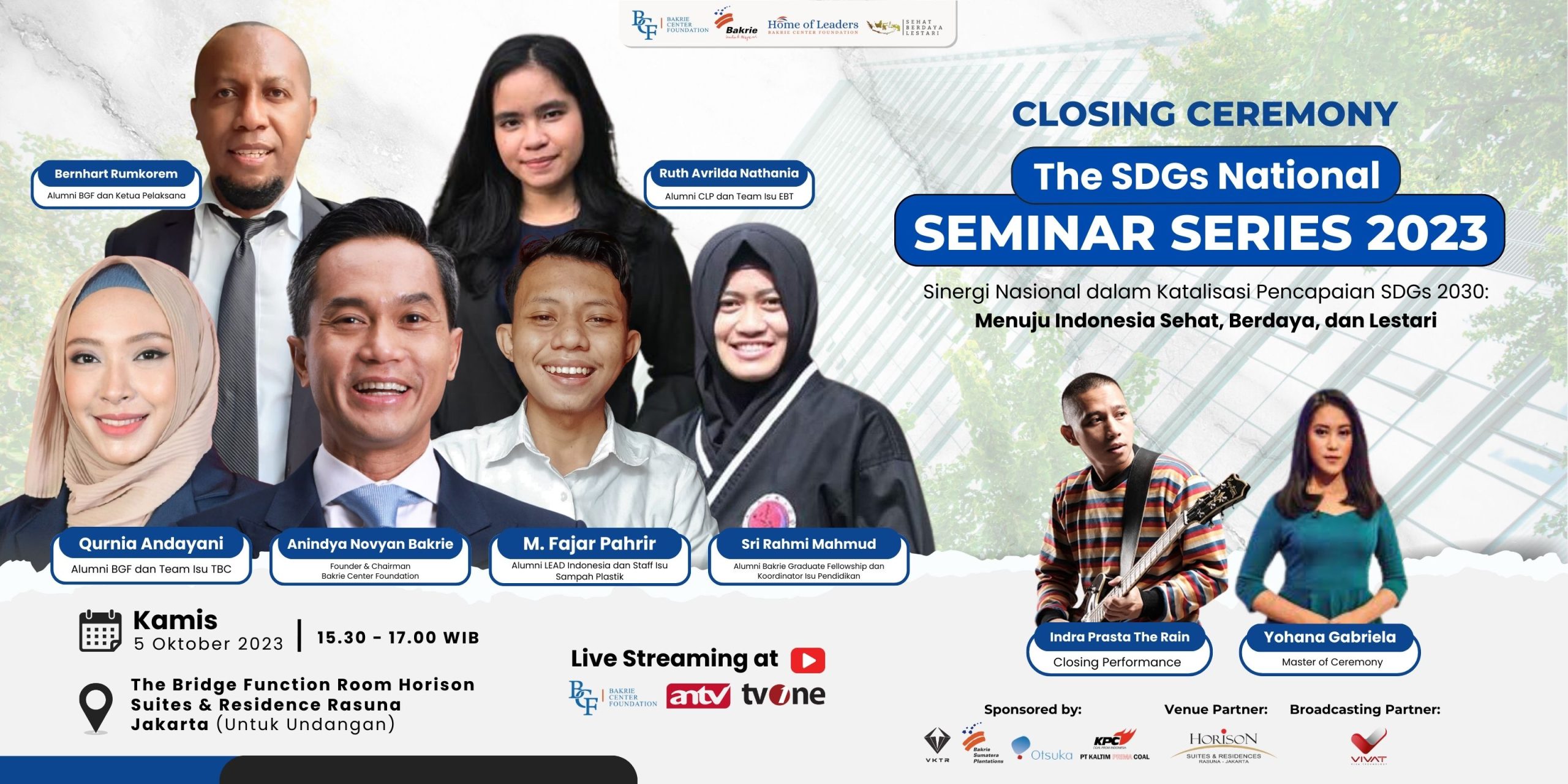 Seminar Nasional SDGs 2023 - BCF | Bakrie Center Foundation